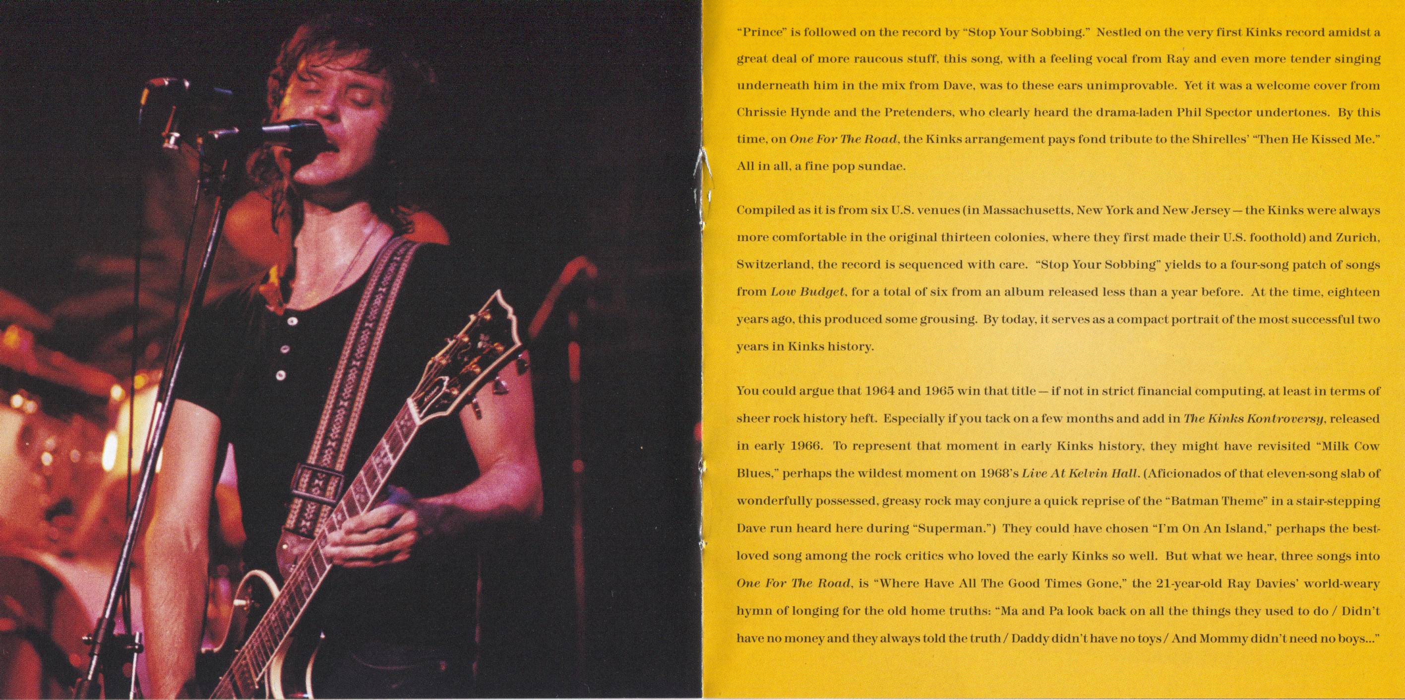 The Kinks One For The Road : Booklet7 US | CD Covers | Cover Century ...